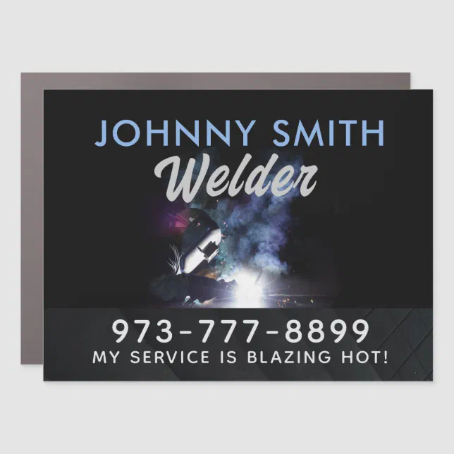 Welder Car Magnet | Zazzle