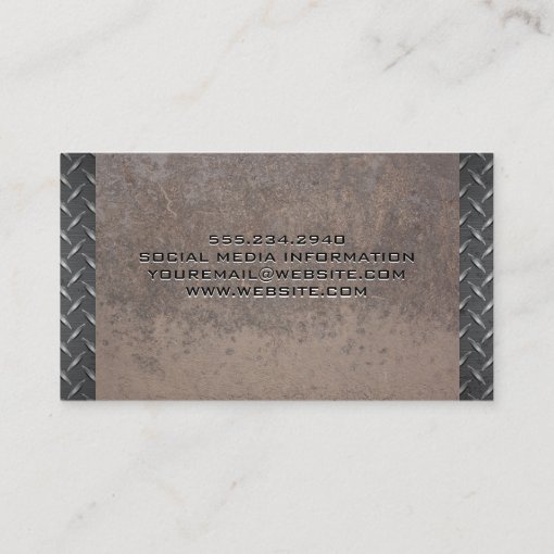 Welder | Metal Rivets | Plated Steel Business Card | Zazzle