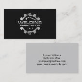 Welder Metal Welding Fabricator Contractor Business Card | Zazzle