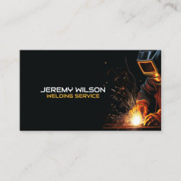 Welder Metal Welding Service Fabrication Steelwork Business Card | Zazzle