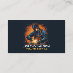 Welder Metal Welding Service Fabrication Steelwork Business Card | Zazzle
