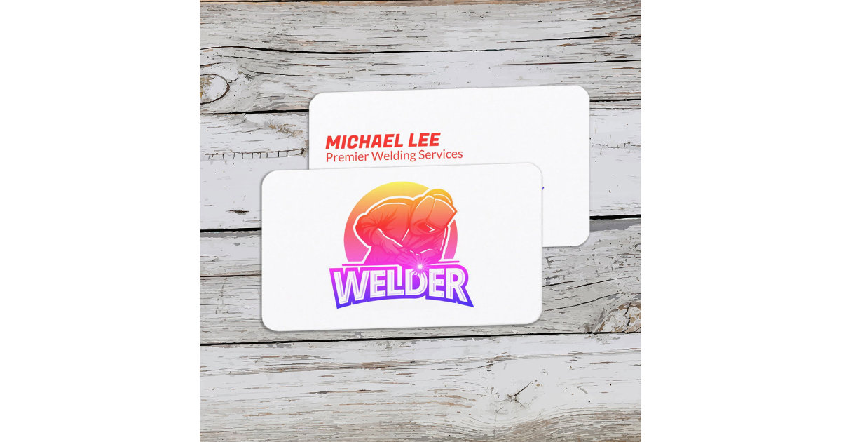 Welder Mobile Welding Business Card | Zazzle