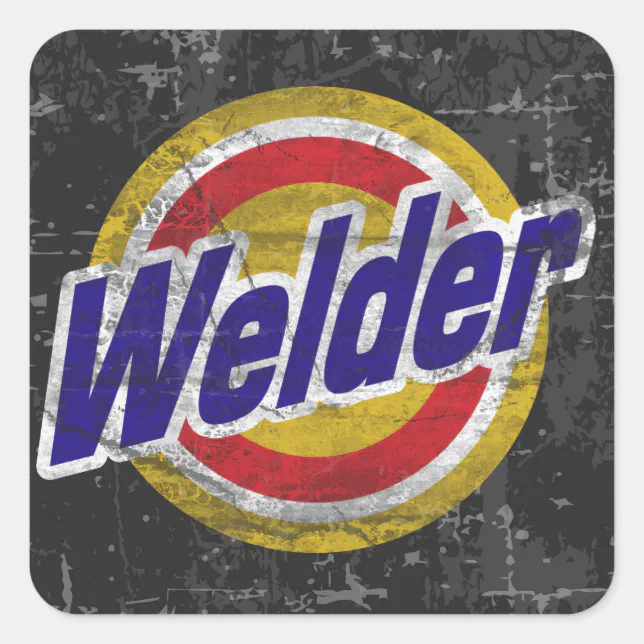 Welder Square Sticker | Zazzle