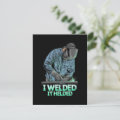 Welder Welded It Helded Thank You Card | Zazzle