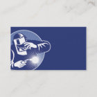 welder welding woodcut business card | Zazzle.com