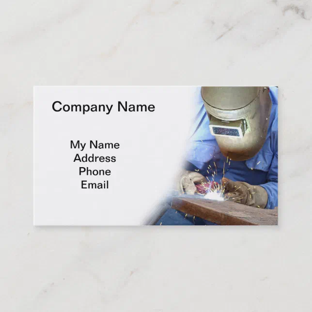 Welding and Metal Works Business Card | Zazzle