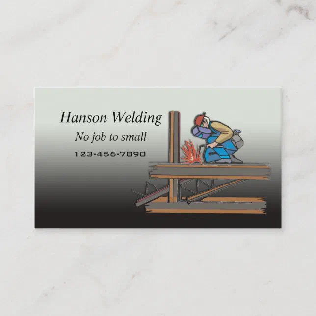 Welding business card | Zazzle