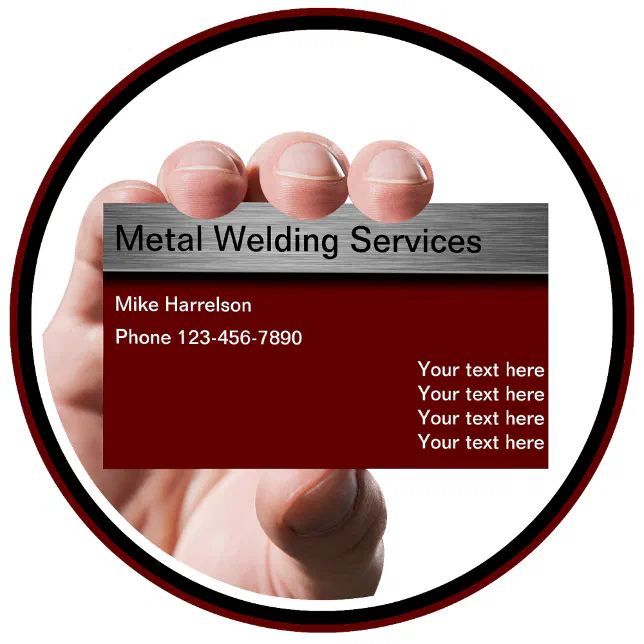 Welding Commercial Metalwork Business Cards | Zazzle