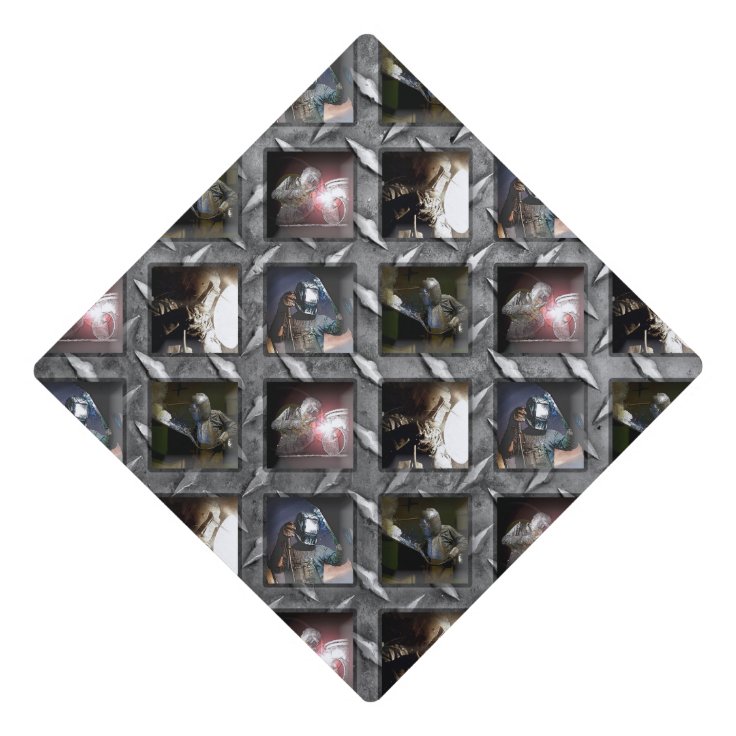 Welding Pattern Graduation Cap Topper | Zazzle