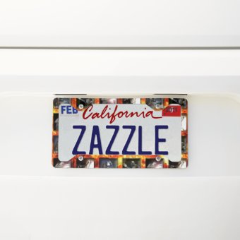 Welding Pattern License Plate Frame | Zazzle
