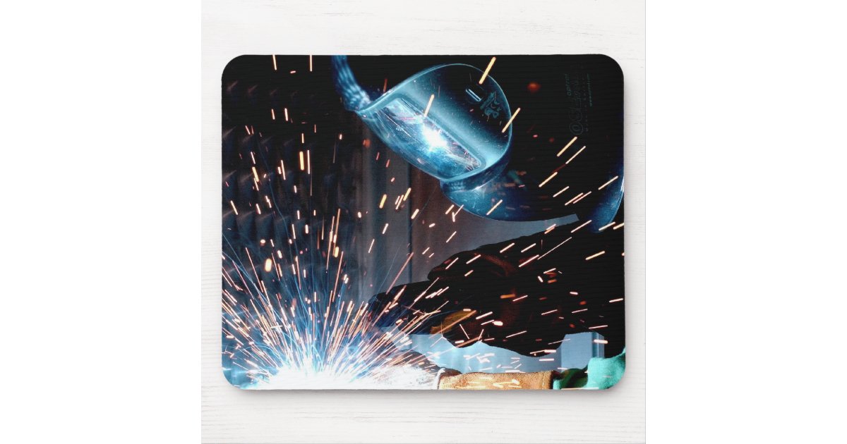 Welding Sparks Mouse Pad | Zazzle
