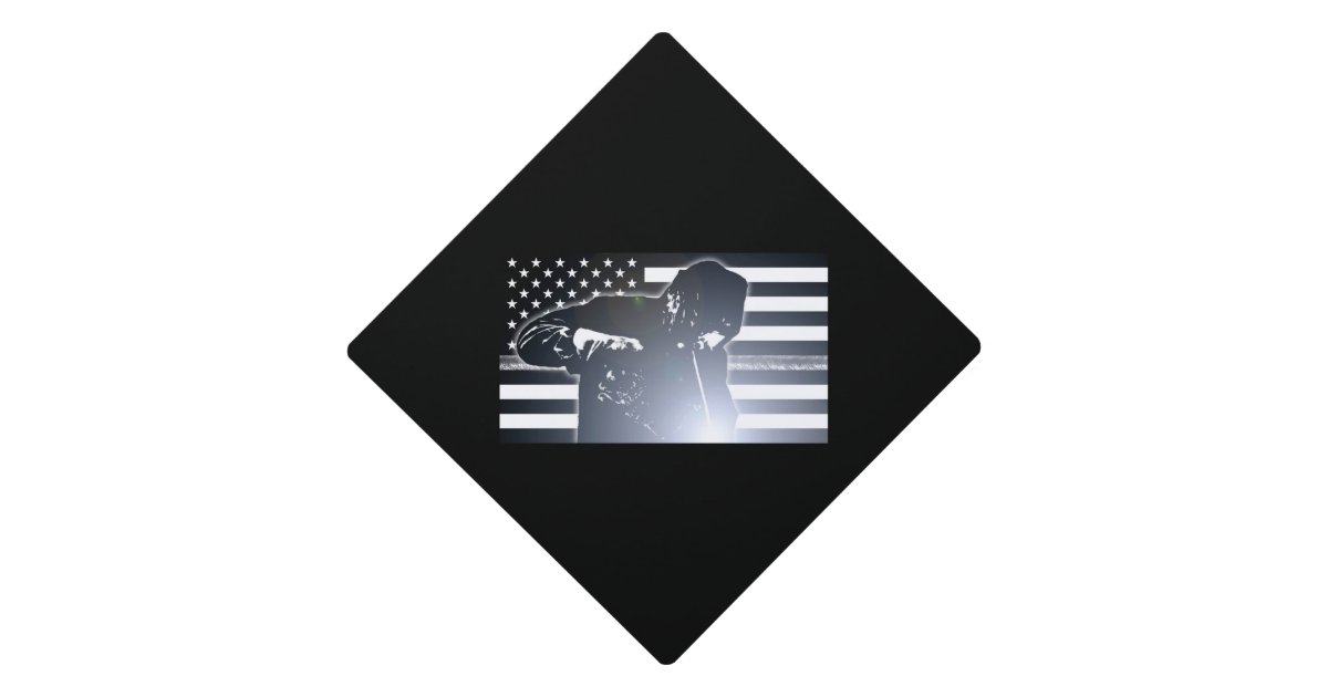Welding: The Thin Metal Line Flag Graduation Cap Topper | Zazzle