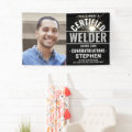 Welding Torch Certified Welder Photo Graduation Banner | Zazzle