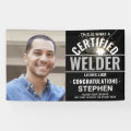 Welding Torch Certified Welder Photo Graduation Banner | Zazzle