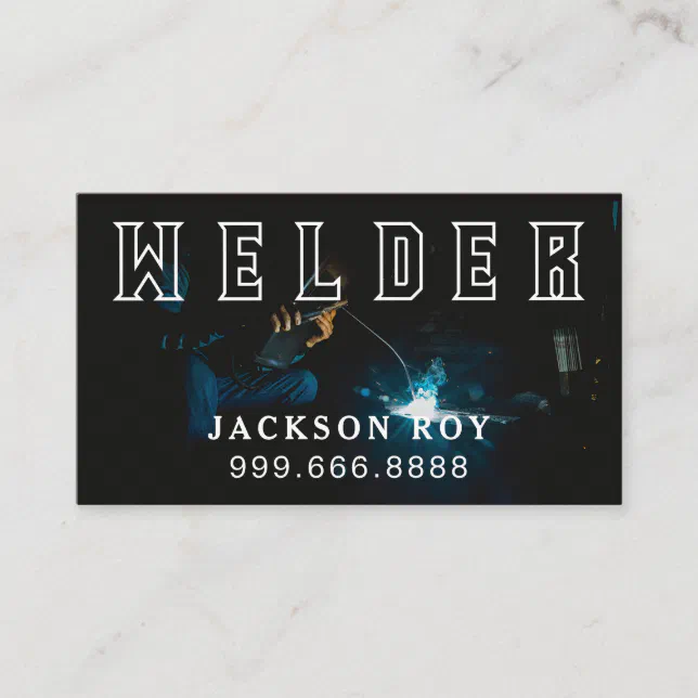 Welding Welder Construction Business Card | Zazzle
