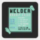 Welding - Welder Hourly Rates Square Sticker | Zazzle