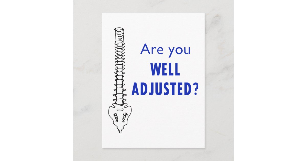 Well Adjusted Postcard | Zazzle