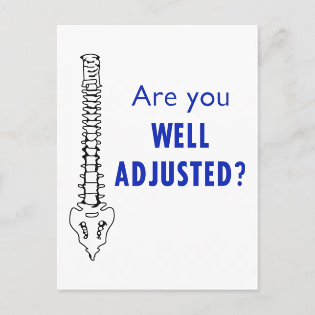 Well Adjusted Postcard | Zazzle
