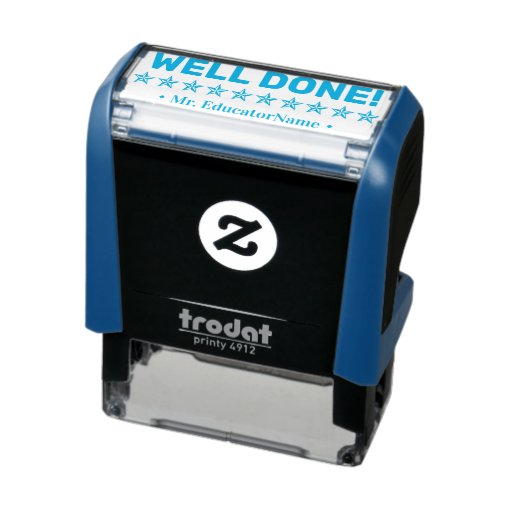 "WELL DONE!" Assignment Marking Rubber Stamp | Zazzle
