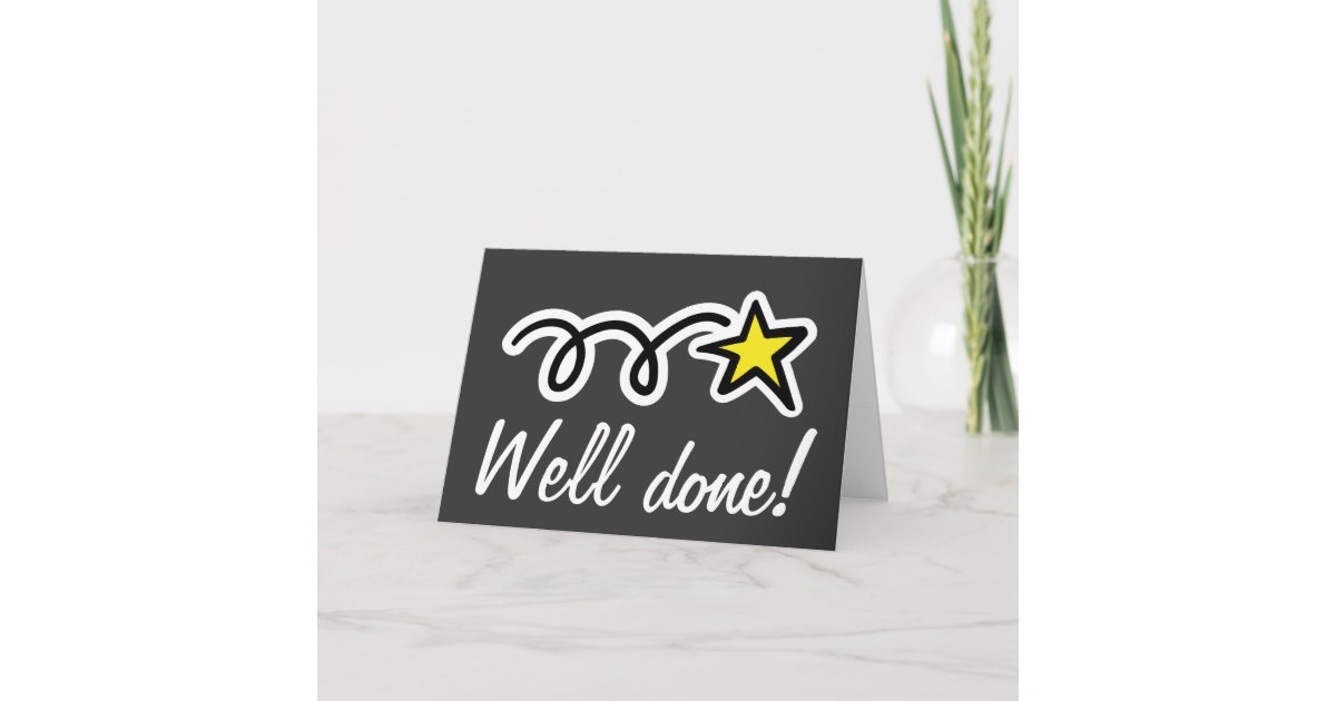 Well done! Employee appreciation card | Zazzle
