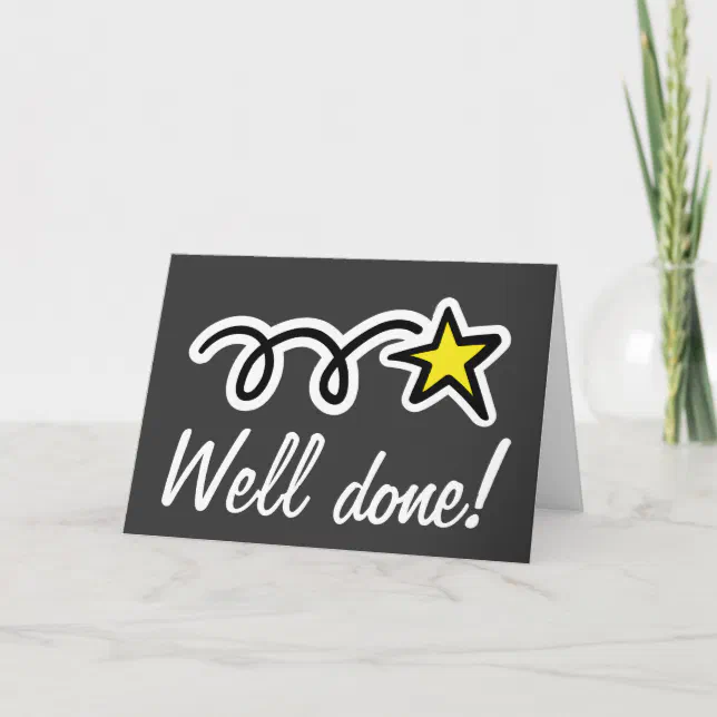 Well done! Employee appreciation card | Zazzle