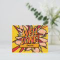 WELL DONE Fun Retro Comic Book Pop Art Postcard | Zazzle