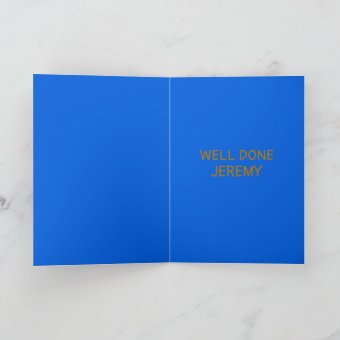Well Done Gold Scroll, Custom Photo - Personalized Card | Zazzle