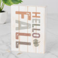 Well Hello Fall Wooden Box Sign | Zazzle