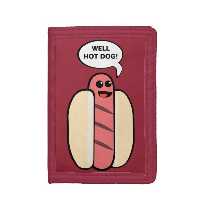 Well Hot Dog Tri-fold Wallet | Zazzle.com