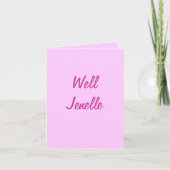 Well Jenelle Card | Zazzle
