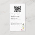 Wellness Branding | Nutritionist QR Code Business Card | Zazzle