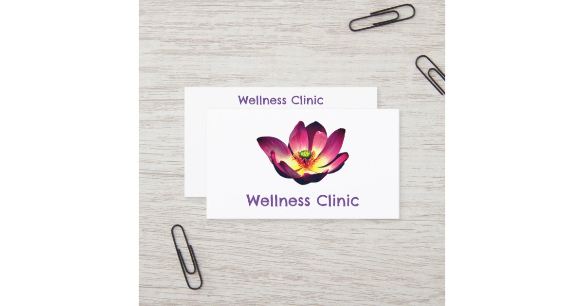 Wellness Clinic Pilates Yoga Stretching Studio Business Card | Zazzle