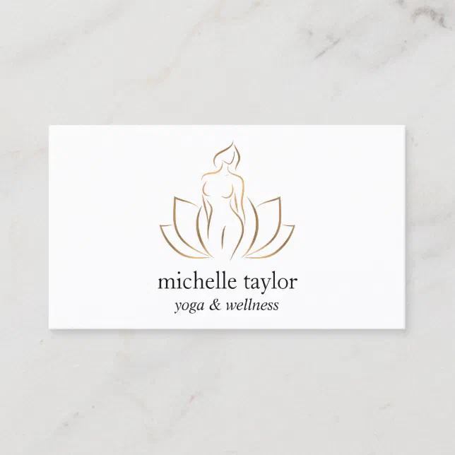 Wellness Massage Therapy Spa Yoga Instructor Coach Business Card | Zazzle