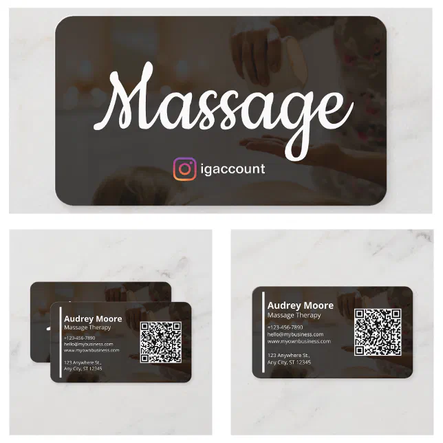 Wellness Professional Massage Therapy Business Card | Zazzle