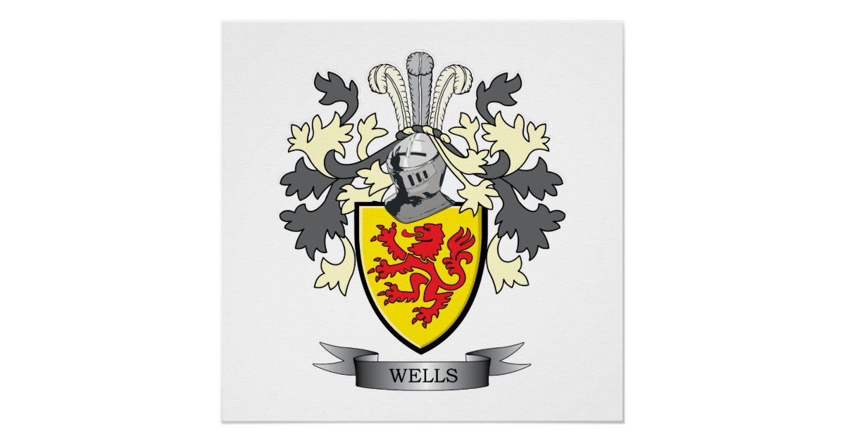 Wells Coat of Arms Poster | Zazzle