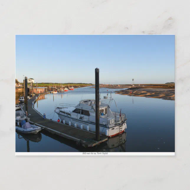 Wells harbour postcard | Zazzle