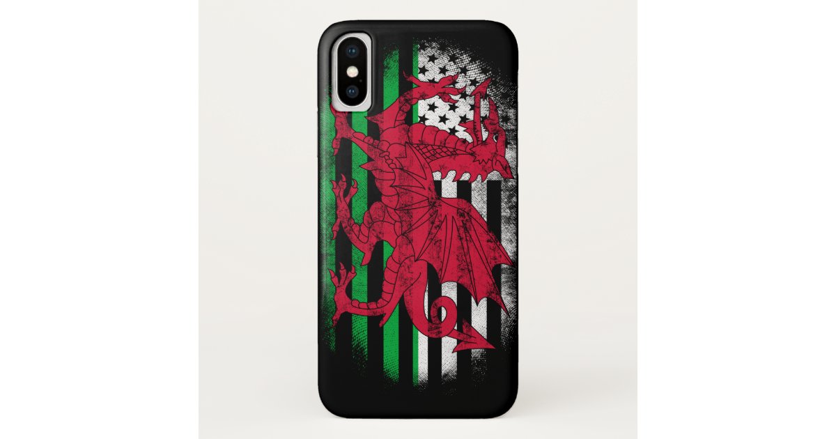 Welsh American Flag Wales and USA Design Case-Mate iPhone Case | Zazzle