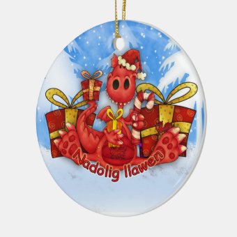 Welsh Christmas Ornament - Welsh Dragon | Zazzle