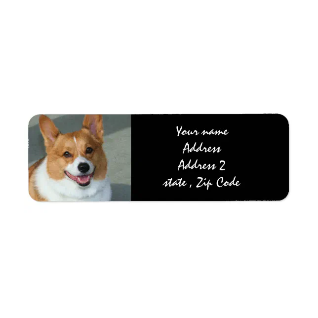 Welsh Corgi Address Labels | Zazzle
