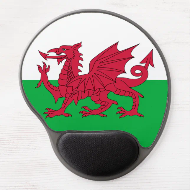 Welsh dragon flag Mousepad | Zazzle