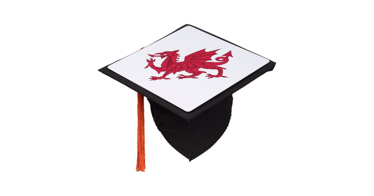 Welsh dragon graduation cap topper | Zazzle
