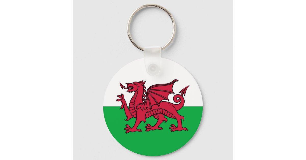 Welsh Dragon Keychain | Zazzle
