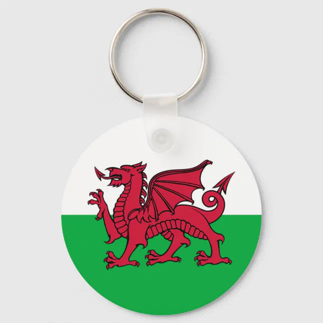 Welsh Dragon Keychain | Zazzle