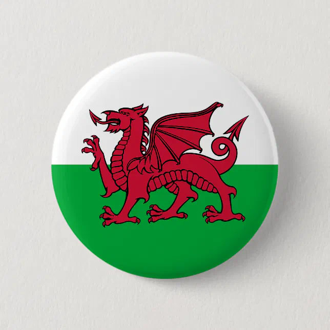 Welsh Dragon Pinback Button | Zazzle