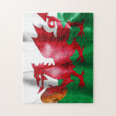 Welsh Dragon Rugby Ball Flag Jigsaw Puzzle | Zazzle