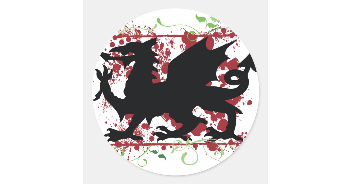 Welsh Dragon Stickers | Zazzle