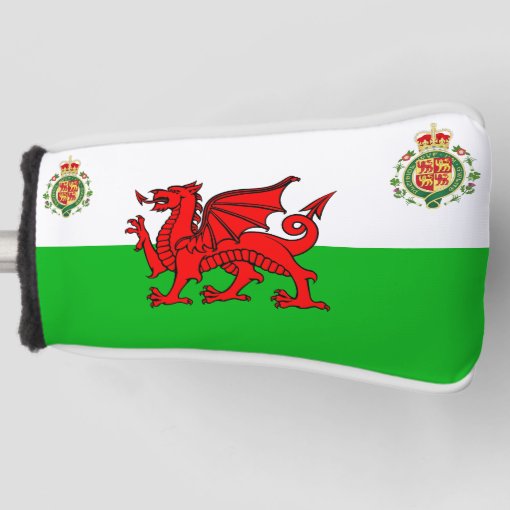 Welsh flag golf head cover | Zazzle