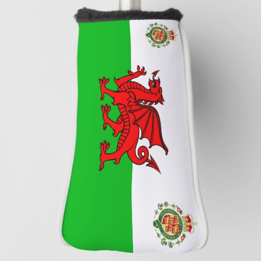 Welsh flag golf head cover | Zazzle