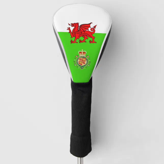 Welsh flag golf head cover | Zazzle