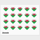 Welsh Flag Heart Sticker | Zazzle